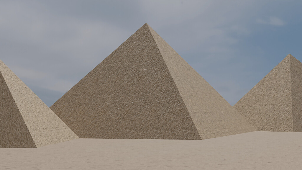 Pyramids of Giza - Finished Projects - Blendermania3D