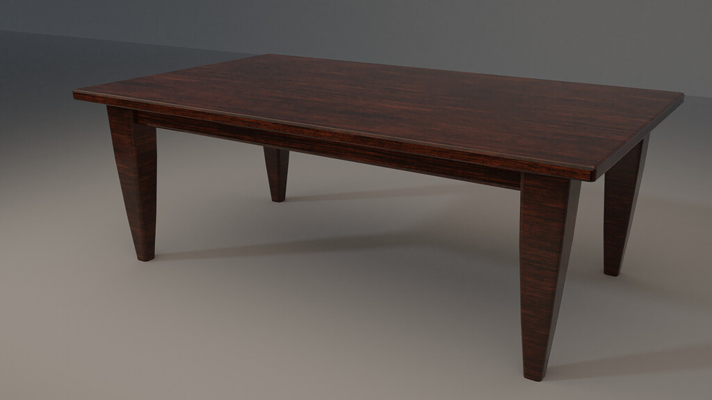 Dining Table with wood texture. - Works in Progress - Blendermania3D