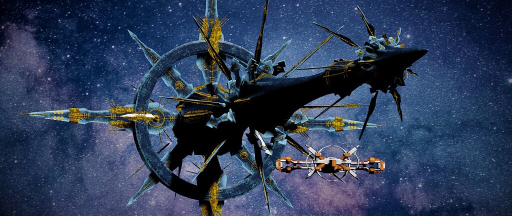 Spaceship Boss Fight - Works in Progress - Blendermania3D