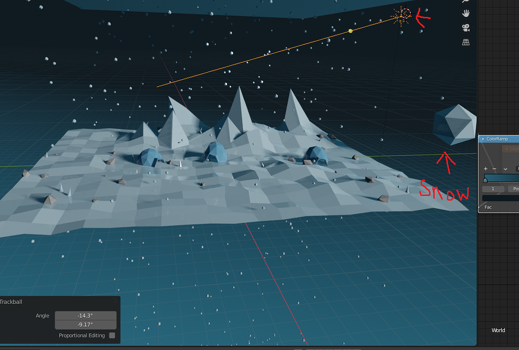 low poly ice scene from the tutorial - Lighting & Rendering ...