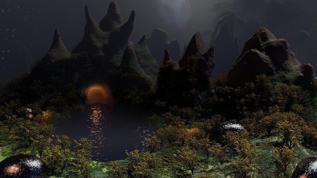 Surreal Landscape - Finished Projects - Blendermania3D