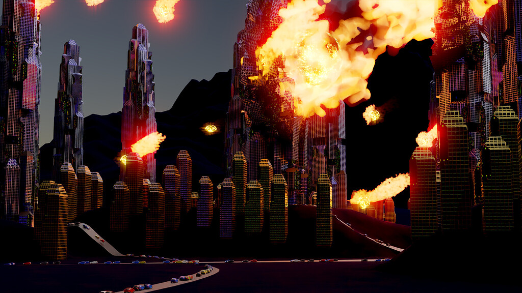 Geometry course meteor strikes - Finished Projects - Blendermania3D