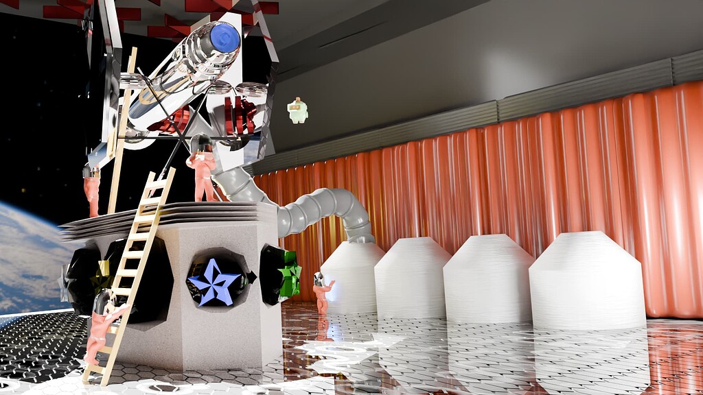 Space Hanger - TIE Fighter-Inspired - Finished Projects - Blendermania3D