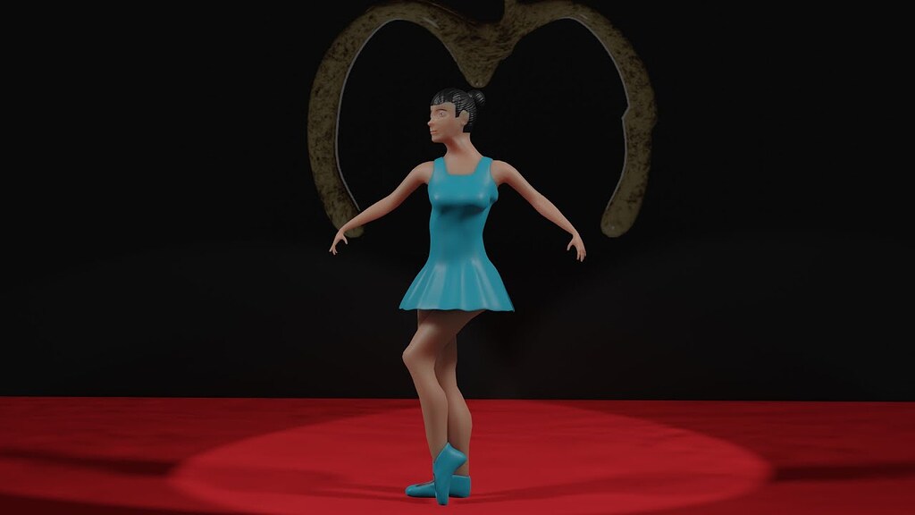 Practicing Ballet..!! - Finished Projects - Blendermania3D