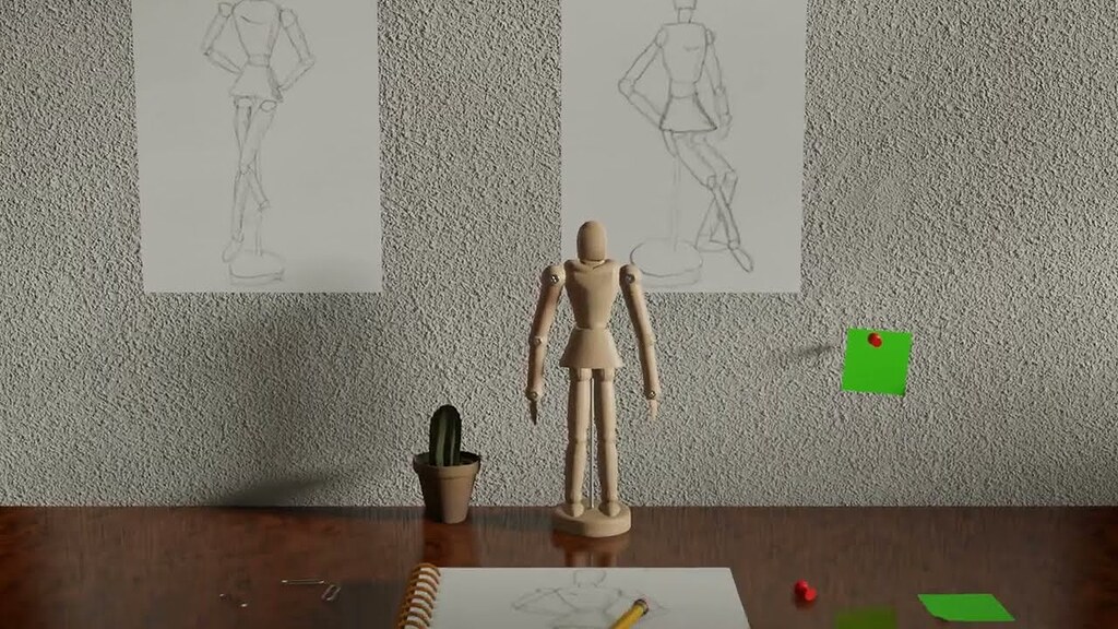 The Selfless Mannequin, from Blendermania's character animation course ...