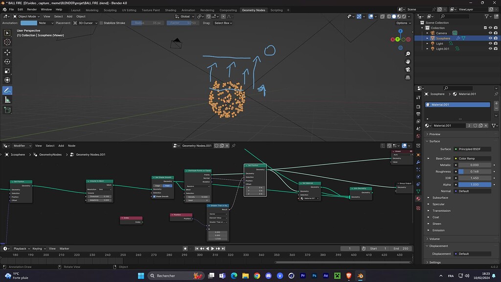 Help geometry node - Particles & Physics Simulation - Blendermania3D