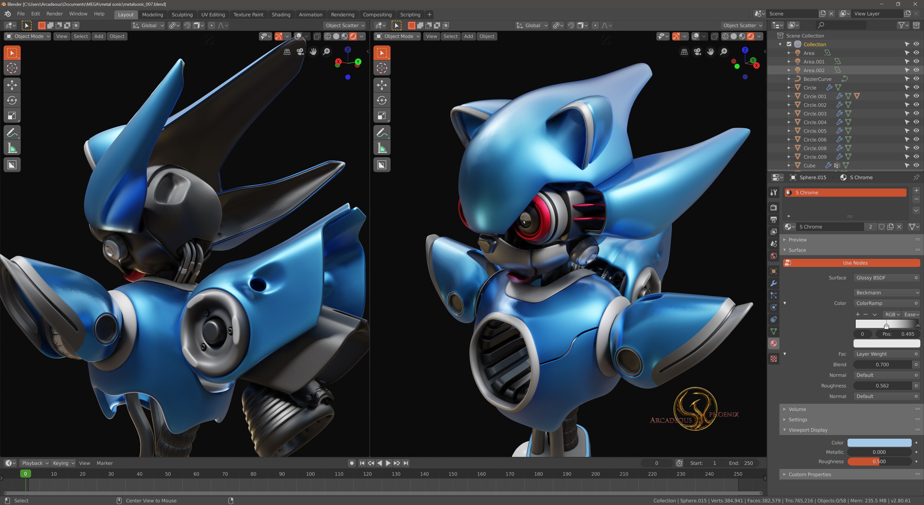 Metal Sonic reimagined - Works in Progress - Blendermania3D